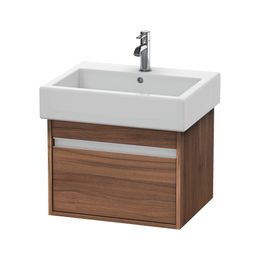 Duravit Waschtischunterschrank Ketho 55x44cm, Nussb Nat, 1 Ausz., wandh&auml;ngend (KT668607979)