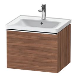 Duravit Waschtischunterschrank D-Neo 58,4x45,2x44cm, 1 A, wd, chr/Nussb Nat (DE4249010790000)