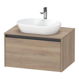 Duravit Waschtischunterschrank Ketho.2 80x55cm, E ma, Pl m 1 Ausschn, wandh&auml;ngend (K24885055550000)