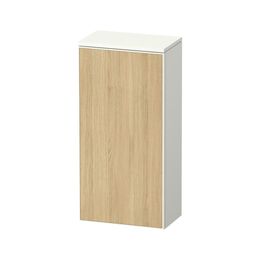 Duravit Halbhochschrank Zencha 40x24x81,9cm, 1 T, An L, E nat/wei&szlig; matt (ZE1350L30840000)