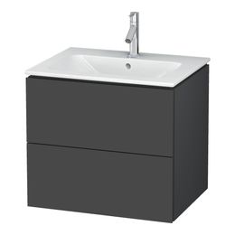 Duravit Waschtischunterschrank L-Cube 62x48,1cm, graph ma, 2 Schub., wandh&auml;ngend (LC624004949)