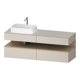Duravit Waschtischunterschrank Qatego 160x55x60cm, E na/tau m, Pl, Beck. li (QA4777030910000)