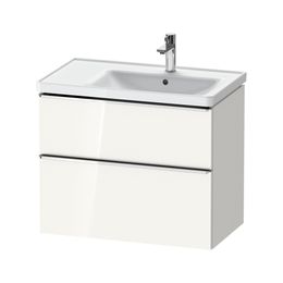Duravit Waschtischunterschrank D-Neo 78,4x45,2cm, 1 Kast, B re, chr/we hgl (DE4358010220000)
