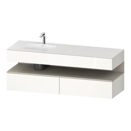 Duravit Einbauwaschtisch-M&ouml;bel-Set Qatego 160x50x60cm, Kon-WTU, B, B l, T m/we hgl (QA4795083220010)