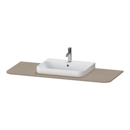Duravit Waschtisch-Konsole Happy D.2 Plus 130x55cm, m 1 Ausschn, Beck. mit, leinen (HP031KM7575)