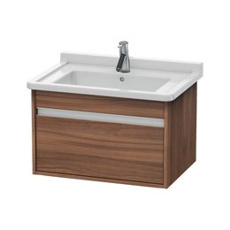 Duravit Waschtischunterschrank Ketho 65x45,5cm, Nussb Nat, 1 Ausz., wandh&auml;ngend (KT666307979)