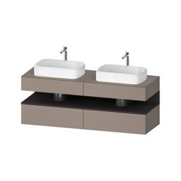 Duravit Waschtischunterschrank Qatego 160x55x60cm, gra m/ba m, Pl, B bs, B (QA4779080430010)