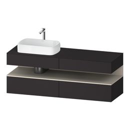 Duravit Waschtischunterschrank Qatego 160x55x60cm, T m/Gr m, Pl, B l, Nischenb (QA4777083800010)