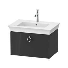 Duravit Waschtischunterschrank o. ES White Tulip 41x68,4x45,8cm, 1 Ausz. m Gr., graph hgl (WT42510H1H10010)