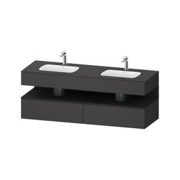 Duravit Einbauwaschtisch-M&ouml;bel-Set Qatego 160x55x60cm, Kon-WTU, gra m/Gr ma (QA4797080490000)