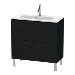Duravit Waschtischunterschrank Compact L-Cube 82x39,1cm, Ei sw, 2 Ausz&uuml;ge, stehend (LC667401616)
