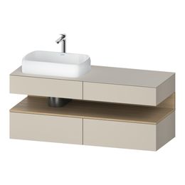 Duravit Waschtischunterschrank Qatego 140x55x60cm, E na/tau m, Pl, Beck. li (QA4765030830000)