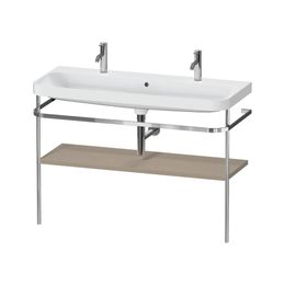 Duravit M&ouml;belwaschtisch-Kombi Happy D.2 Plus 117,5x49cm, 1 HL, m Konsole, leinen (HP4849O75750000)