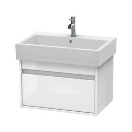 Duravit Waschtischunterschrank Ketho 65x44cm, we hgl, 1 Auszug, wandh&auml;ngend (KT668402222)