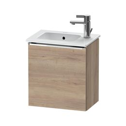 Duravit Waschtischunterschrank D-Neo 41x27,4x44cm, 1 T, An L, chr/Eiche marm. (DE4259L10550000)