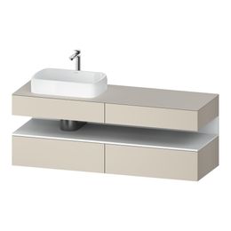 Duravit Waschtischunterschrank Qatego 160x55x60cm, w m/ta m, Pl, Beck. li (QA4777018830000)