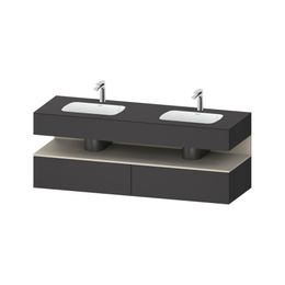 Duravit Einbauwaschtisch-M&ouml;bel-Set Qatego 160x55x60cm, Kon-WTU, T matt/Graphit ma (QA4797083490000)