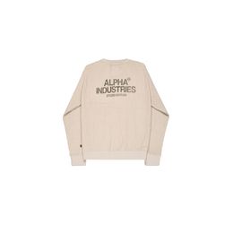 Alpha Industries Sweatshirt Herren Gr&ouml;&szlig;e XL hellbeige / schwarz