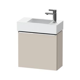 Duravit Waschtischunterschrank D-Neo 48,4x22,2x44cm, 1 T&uuml;r, An R, chr/Taup ma (DE4219R10910000)
