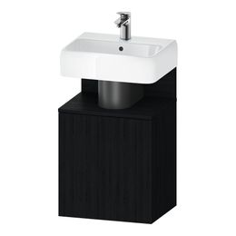 Duravit Waschtischunterschrank Qatego 44x35x64,5cm, 1 T., T. re, Eiche schwarz (QA4076R16160000)