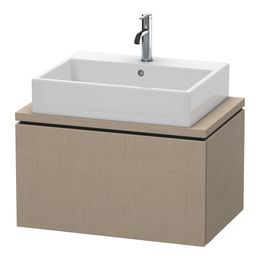 Duravit Waschtischunterschrank Compact L-Cube 72x47,7cm, leinen, f&uuml;r Konsole, 1 Auszug (LC580107575)