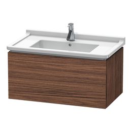 Duravit Waschtischunterschrank L-Cube 82x46,9cm, Nussb dkl., 1 Ausz., wandh&auml;ngend (LC616502121)