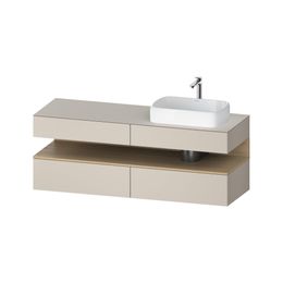 Duravit Waschtischunterschrank Qatego 160x55x60cm, E na/tau m, Pl, Beck. re (QA4778030910000)