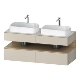 Duravit Waschtischunterschrank Qatego 140x55x60cm, E na/tau m, Pl, B beids. (QA4767030830000)