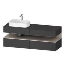 Duravit Waschtischunterschrank Qatego 160x55x60cm, T m/Gr m, Pl, Beck. li (QA4777091490000)