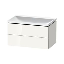 Duravit M&ouml;bel-Set L-Cube 80x48x48cm, o. Hahnl., we. hgl, 2 Schub. (LC6951N22220000)