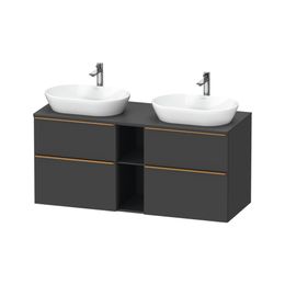Duravit Waschtischunterschrank D-Neo 140x55cm, 2 SBK, 2 A, B bs, b geb/Gra ma (DE4970B04490000)