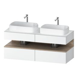 Duravit Waschtischunterschrank Qatego 140x55x60cm, E Ma/w m, Pl, Beck. beids. (QA4767055180000)