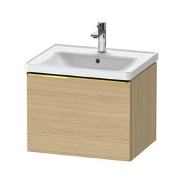 Duravit Waschtischunterschrank D-Neo 58,4x45,2x44cm, 1 A, wd, g pol/Eiche Nat (DE4249034300000)