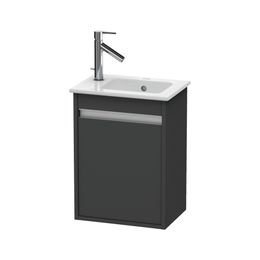 Duravit Waschtischunterschrank Ketho 40x28,5x55cm, wandh&auml;ngend, T re, graphit matt (KT6417R4949)