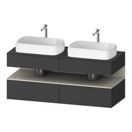 Duravit Waschtischunterschrank Qatego 140x55x60cm, T m/Gr m, Pl, Beck. beids. (QA4767083490000)