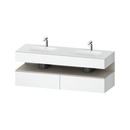 Duravit Einbauwaschtisch-M&ouml;bel-Set Qatego 160x55x60cm, Kon-WTU, Tau matt/wei&szlig; ma (QA4797083180000)