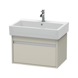 Duravit Waschtischunterschrank Ketho 65x44cm, Taupe, 1 Auszug, wandh&auml;ngend (KT668409191)