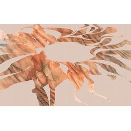 Vliestapete Komar "Digitaldruck Vlies - Autumn Leaves - Gr&ouml;&szlig;e 400 x 250 cm", braun, B:400m L:250m, Vlies, Tapeten, Wohnzimmer, Schlafzimmer