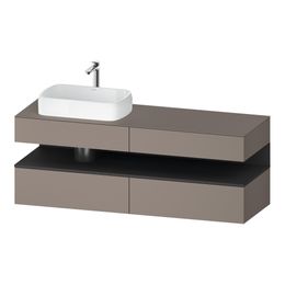 Duravit Waschtischunterschrank Qatego 160x55x60cm, gra m/ba m, Pl, Beck. li (QA4777049430000)