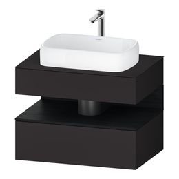 Duravit Waschtischunterschrank Qatego 80x55x60cm, E sw/gra m, Pl, 1 Schubkast. (QA4730016800000)