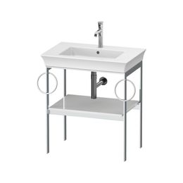 Duravit Waschtisch-Konsole White Tulip 68,4x45cm, w g, Me, 2 HTH, bodensteh. (WT4546B8585)