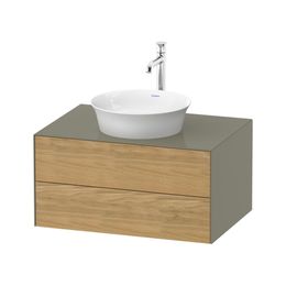 Duravit Waschtischunterschrank o. ES White Tulip 40,8x80x 55, 2 SBK, E Nat mas/steing hgl (WT49850H5H20010)