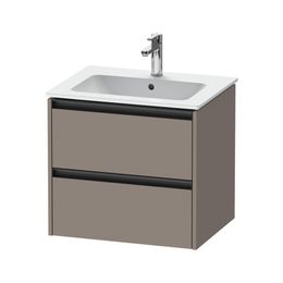 Duravit Waschtischunterschrank Ketho.2 61x48cm, bas. ma, 2 Schub., wandh&auml;ngend (K25262043430000)
