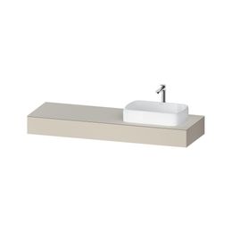 Duravit Konsole Qatego 160x55x17cm, T matt, 1 Ausschn, Beck. re (QA4807083830000)