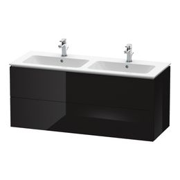 Duravit Waschtischunterschrank L-Cube 129x48,1x55cm, 2 Schub., wandh&auml;ngend, sw hgl (LC625804040)