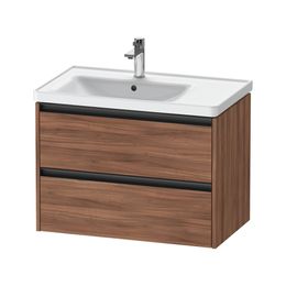 Duravit Waschtischunterschrank Ketho.2 78,4x45,5x54,9cm, f WT m B li, Nussb Nat (K25285079790000)