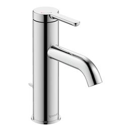 Duravit Waschtisch-Einhebelmischer S FreshStart + -Flow C.1 Ausl. 113mm, m Zugst.Abl.Gar., chrom (C11023001010)