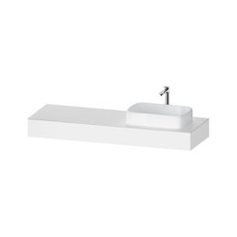Duravit Konsole Qatego 160x55x17cm, we ma, 1 Ausschn, Beck. re (QA4807018180000)