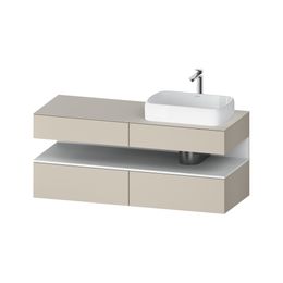 Duravit Waschtischunterschrank Qatego 140x55x60cm, w m/ta m, Pl, Beck. re (QA4766018830000)