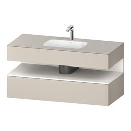Duravit Einbauwaschtisch-M&ouml;bel-Set Qatego 120x55x60cm, w m/ta m, Kon-WTU, Nischenb (QA4787084910010)